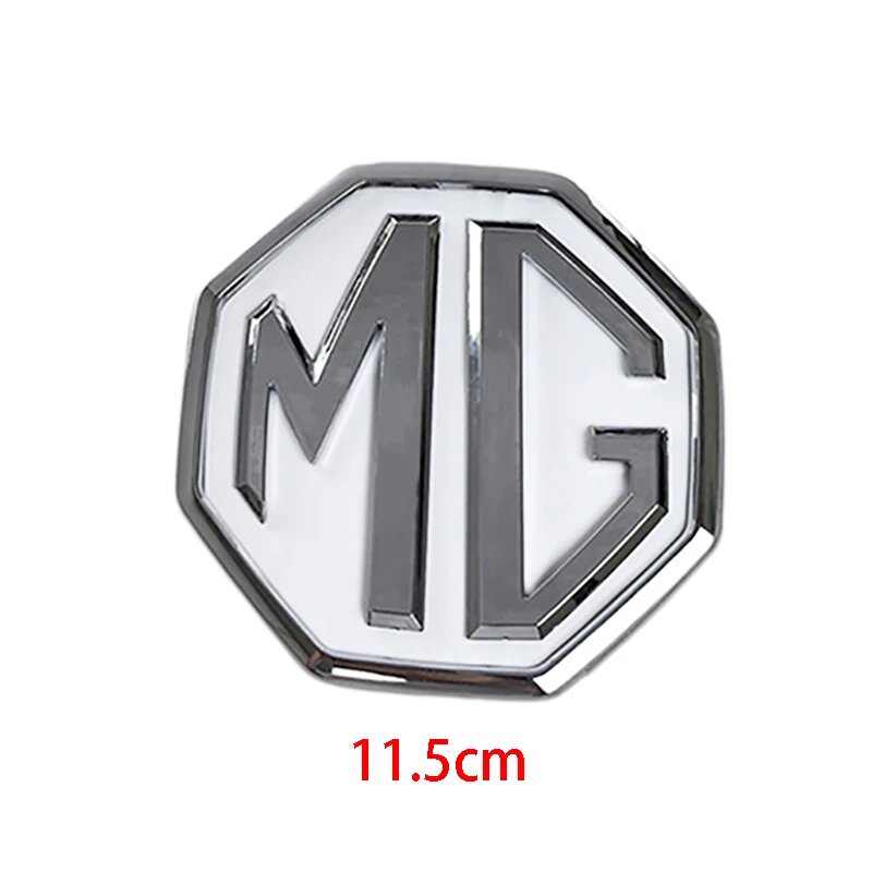 9,4 см/11,5 см для MG MG7, Стайлинг логотипа ABS, замена логотипа автомобиля, эмблема, пряжка, наклейки, передний значок автомобиля, задние наклейки, автоаксессуары MG7-Front11.5-Silver