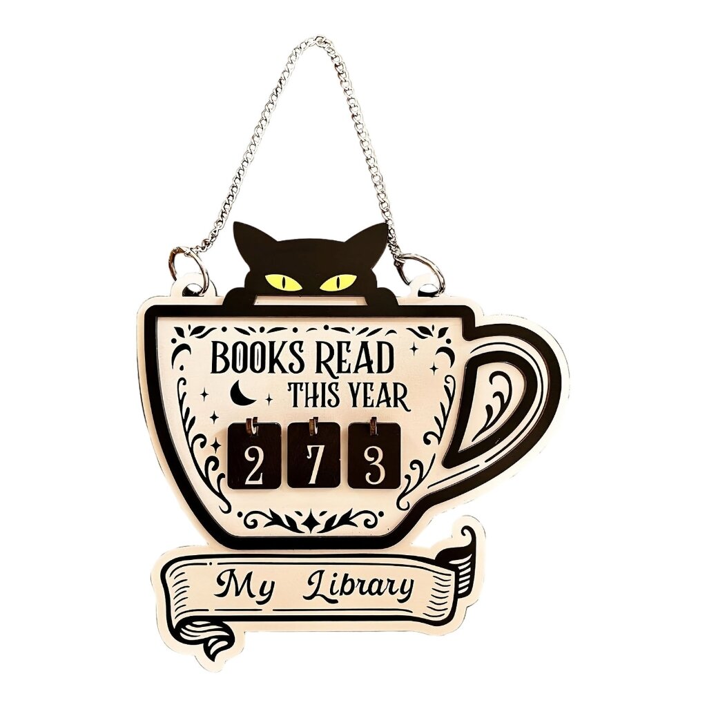 Декор книжных полок, Стойка для книг, прочитанных в этом году, Подвесное украшение для домашней библиотеки