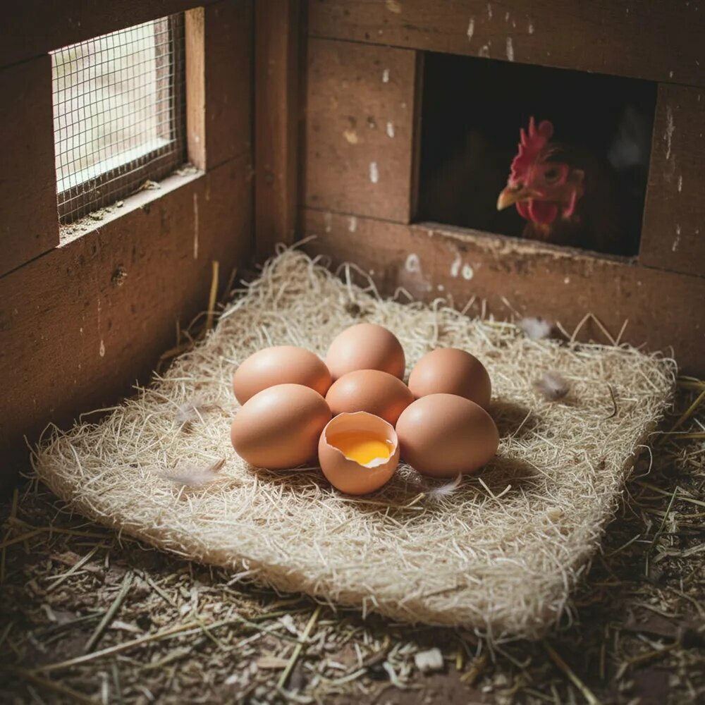 10шт Подстилка для кур-несушек, натуральный коврик для подстилки кур, Многоразовые принадлежности для домашней птицы