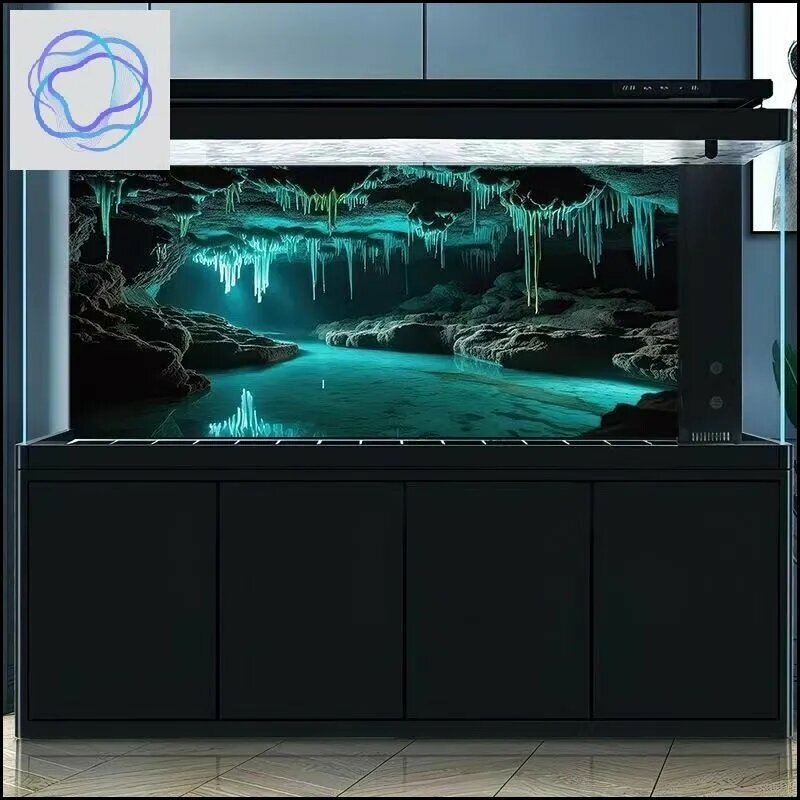 Эксклюзивные обои водный травяной дракон 40x60 см для аквариумного декора-2052598956