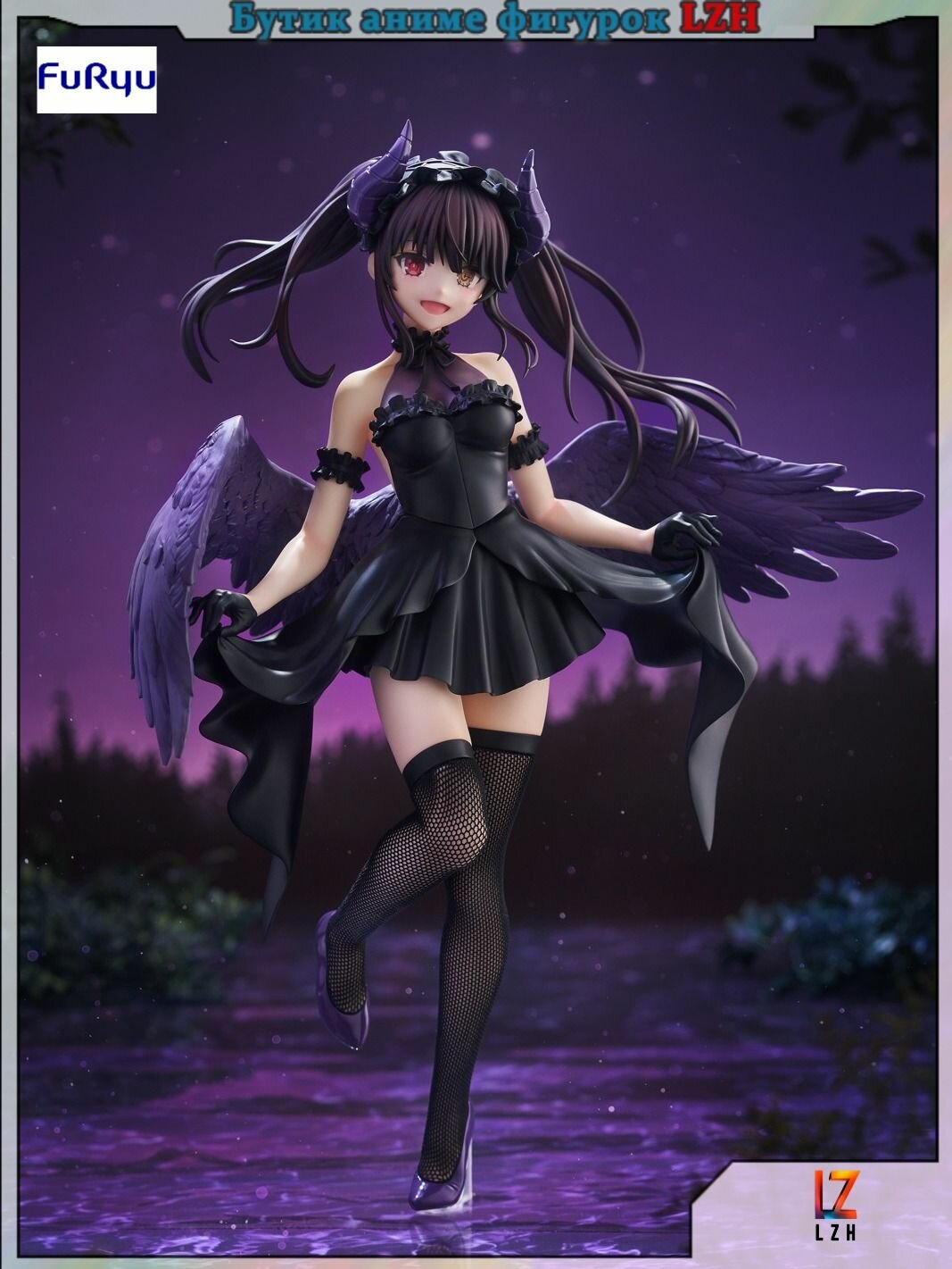 Аниме Фигурка FuRyu BiCute Dark Куруми Токисаки(Kurumi Tokisaki) из TALL DATE ALIVE (Рандеву с жизнью"Date A Live") 23cm (LZH)