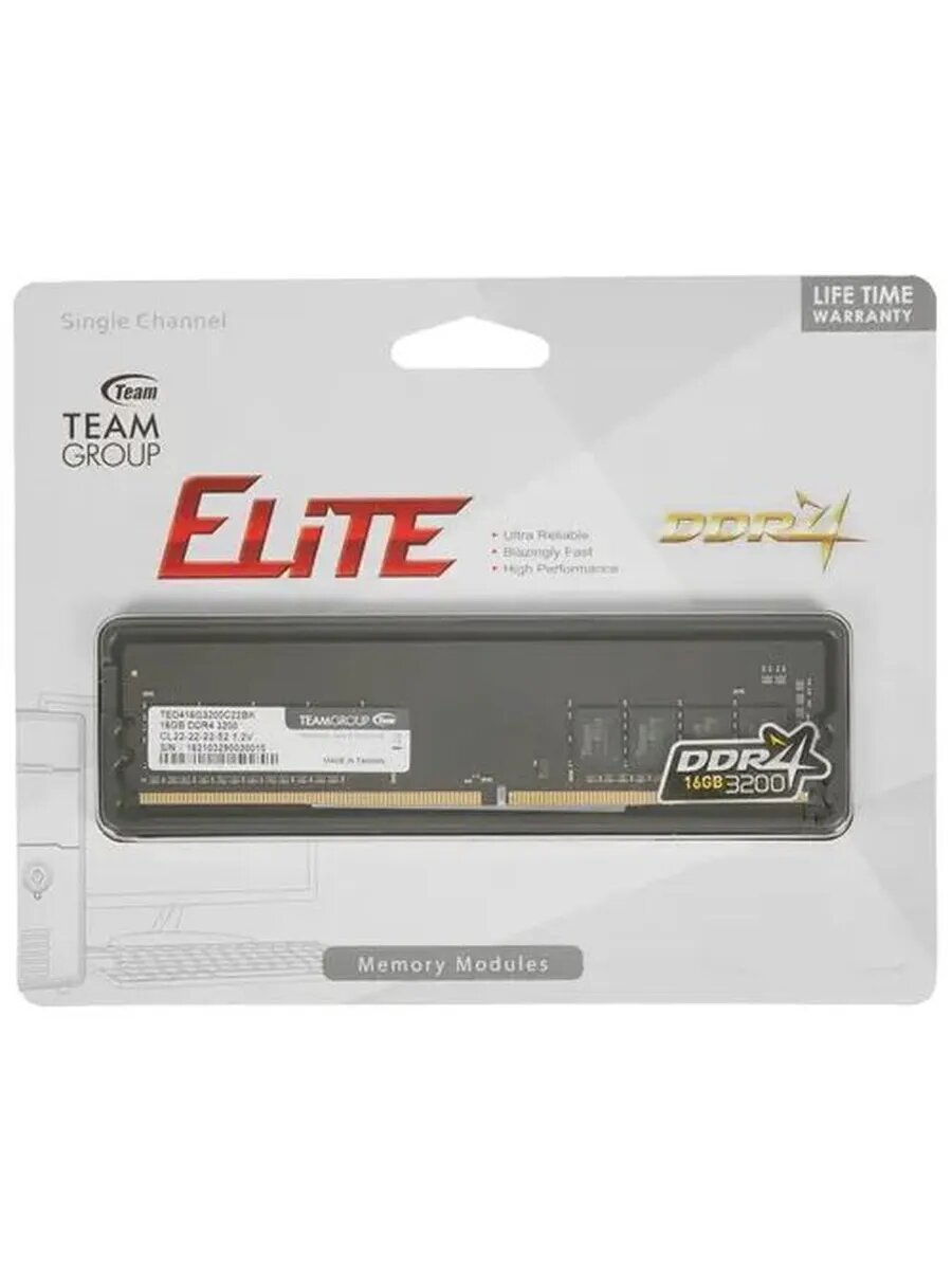 T-Force Elite TED416G3200C2201 16 ГБ DIMM DDR4, 3200