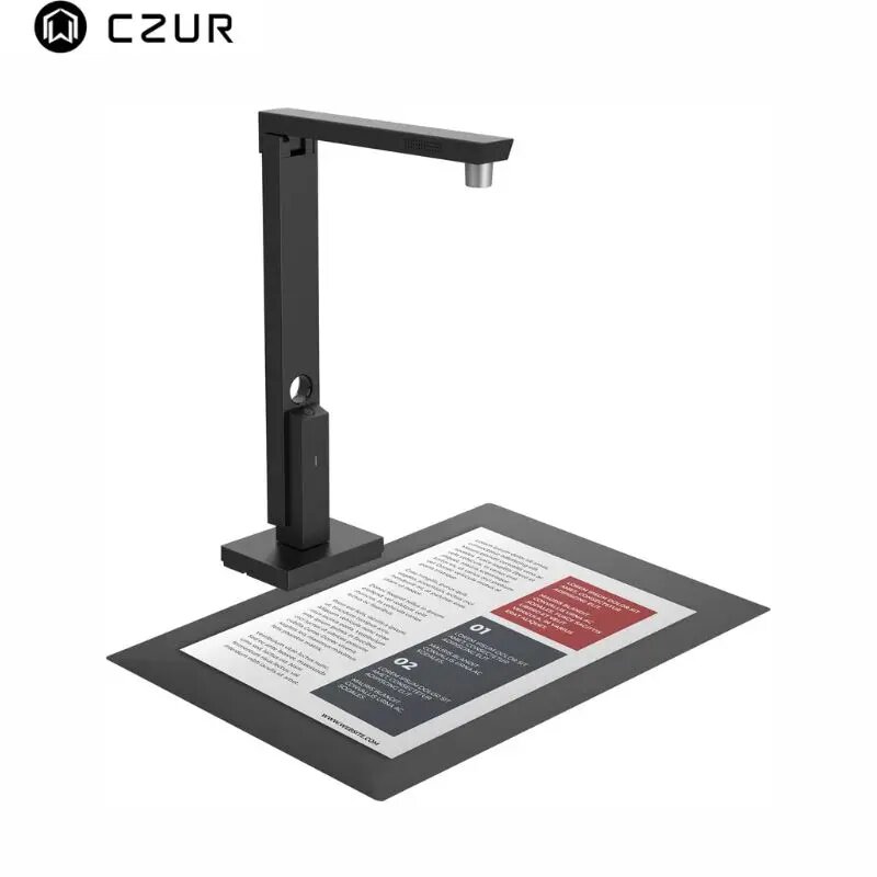 Портативный сканер документов CZUR Lens1200 Pro, 12 МП, USB-камера для документов, быстрое сканирование, размер захвата 1 с/стониц A4, простой в использовании OCR для путешествий