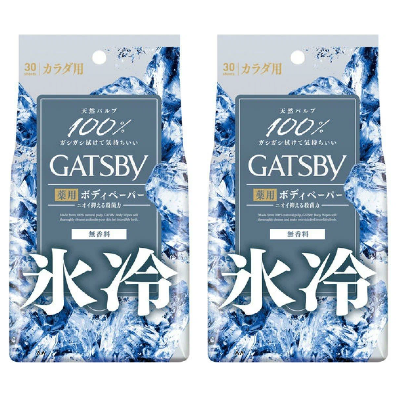 Мужской дезодорант-антиперспирант Mandom в форме салфеток, Gatsby Deodorant, без отдушек, 30шт, 2уп