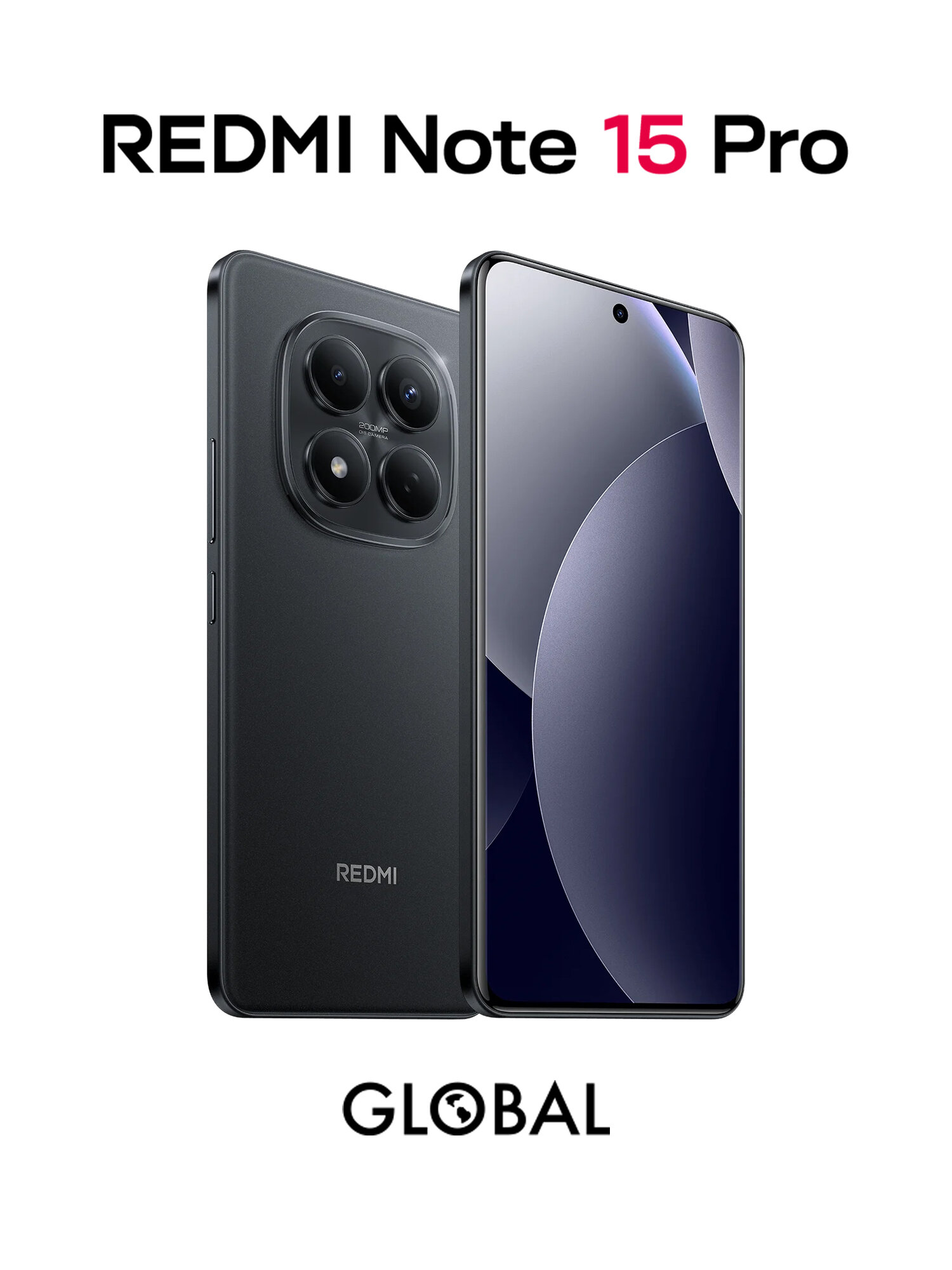 Смартфон Xiaomi REDMI Note 15 Pro 12/512Gb Black (черный) | Global