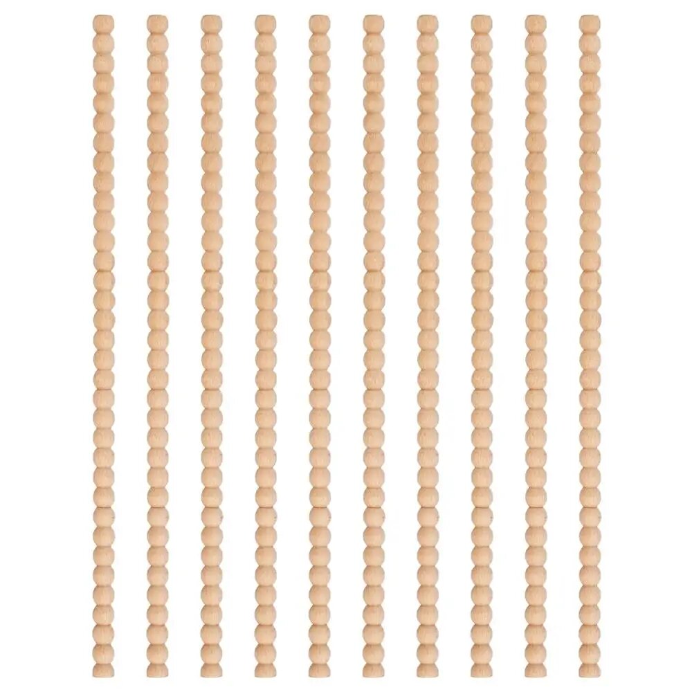 Деревянные полубусины для декора 10 штук