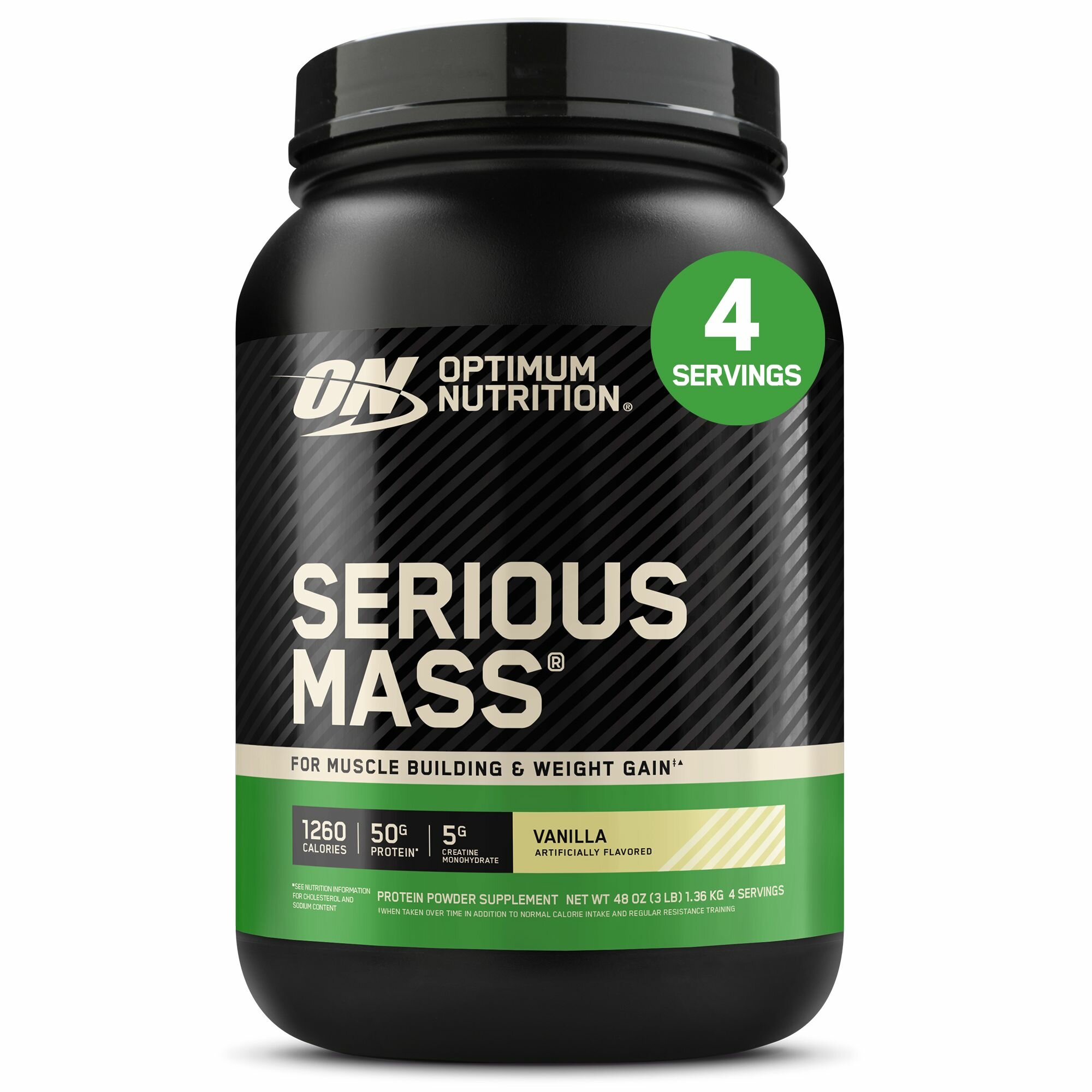 Гейнер OН - Сириус Масс 3 фунта Ваниль / ON - Serious Mass 3 lb Vanilla