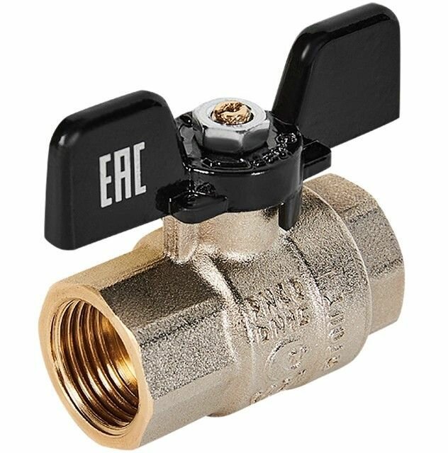 Кран шаровой STOUT полнопроходной ВР/ВР ручка бабочка 1/2 SVB-0002-200015