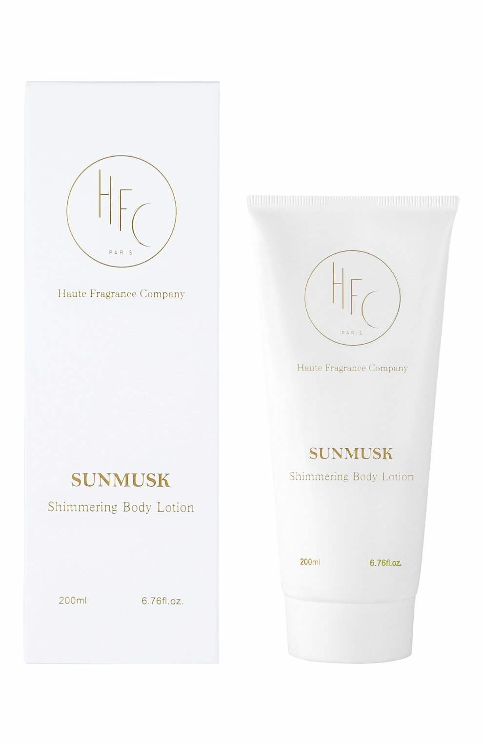 Парфюмированный лосьон-шиммер для тела Haute Fragrance Company "Sunmusk", унисекс, 2024 г, 200 мл