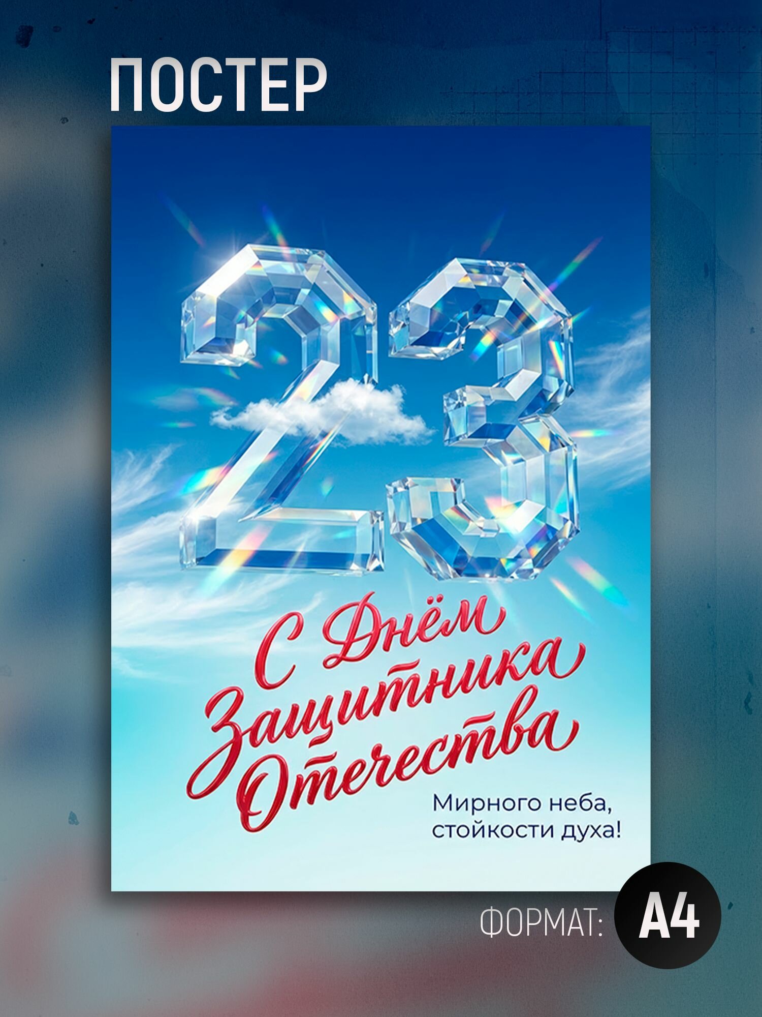 Плакат 23 февраля