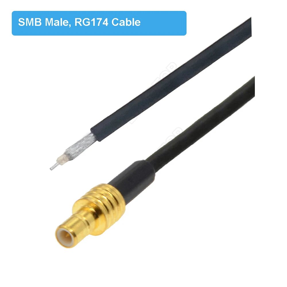BEVOTOP BT1978-RG174 SMB разъем коаксиальный кабель RG174 50 Ом 10 см 30CM, SMB Male