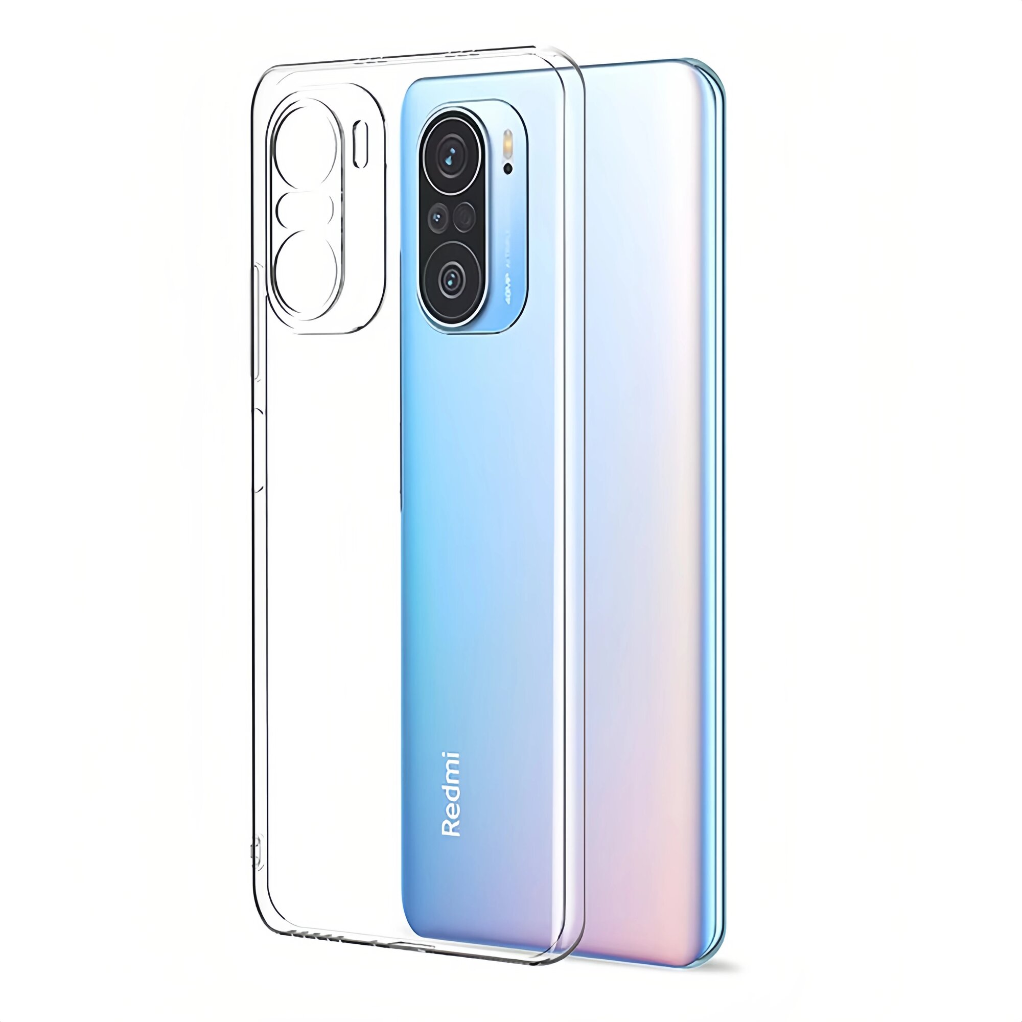 Прозрачный чехол для Xiaomi Poco F6 Pro из ТПУ