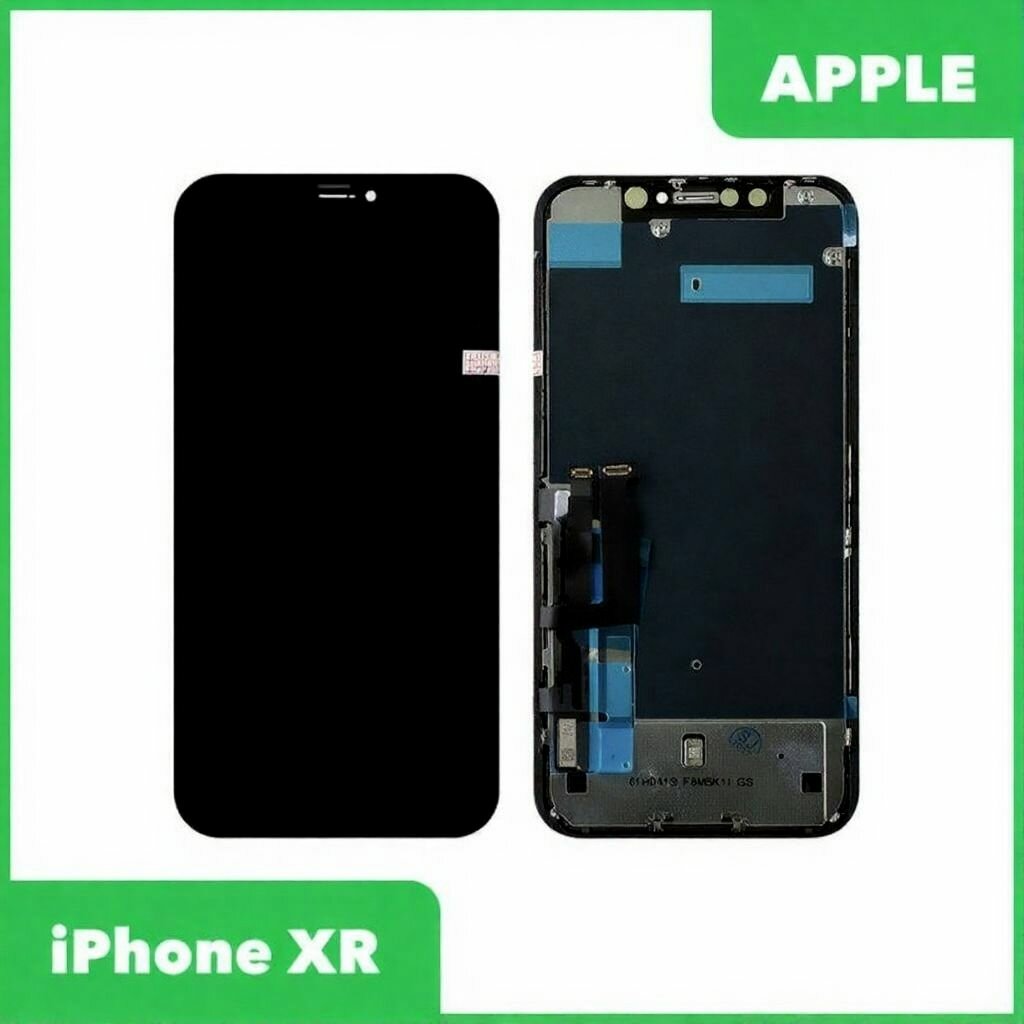 Дисплей для iPhone XR, LCD, оригинальный, с тачскрином, черный