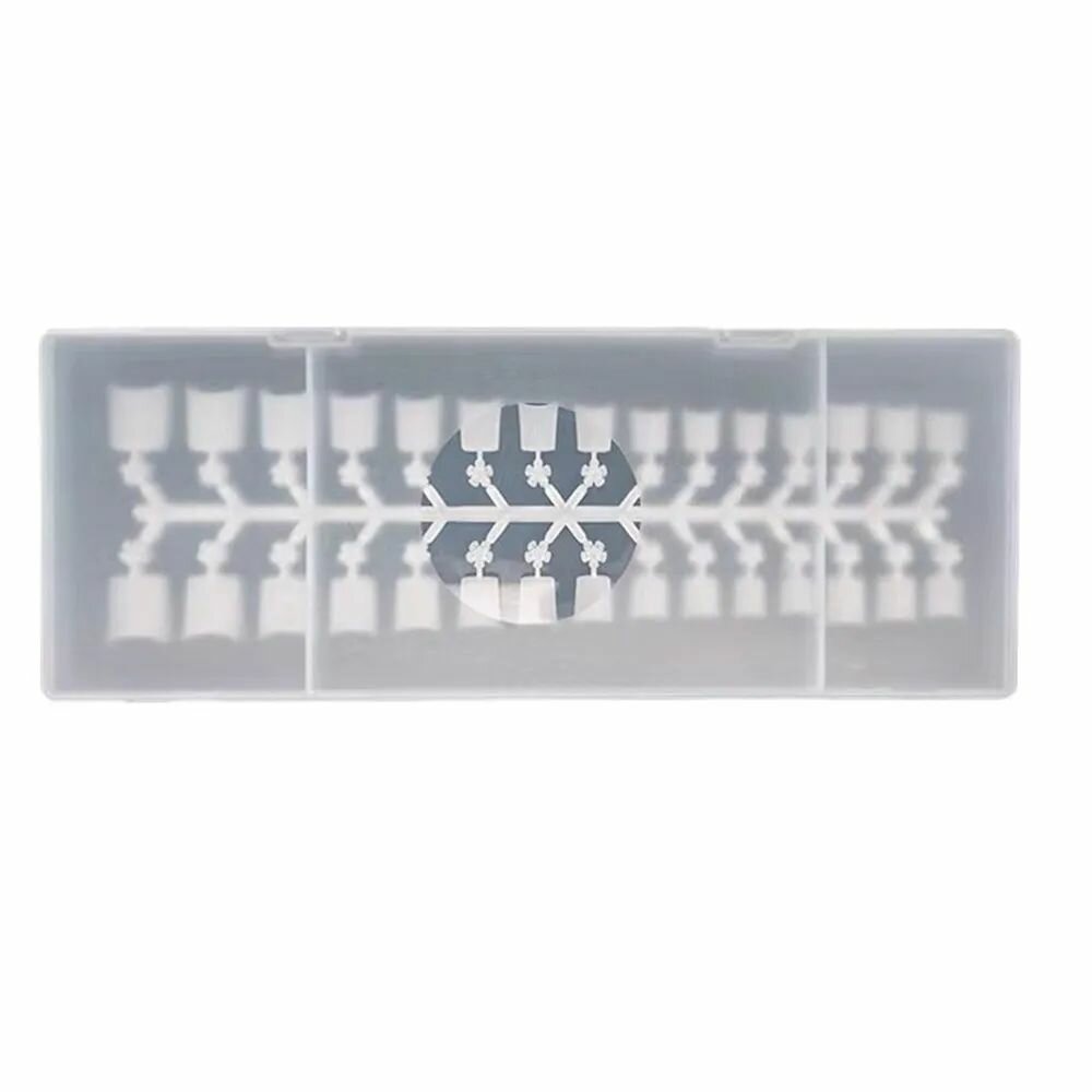 240 Штук Французских коротких накладных ногтей с кончиками, наполовину закрывающими Квадратное поддельное наращивание