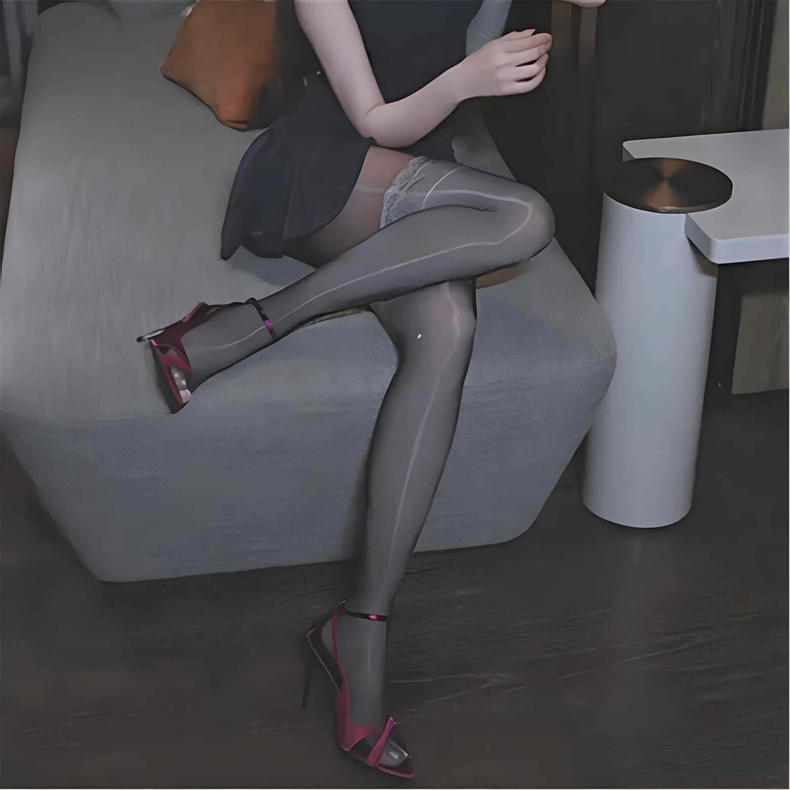 Колготки для женщин, многослойные колготки, длинные чулки, антизацеп, летние чулки выше колена, ананасовые носки