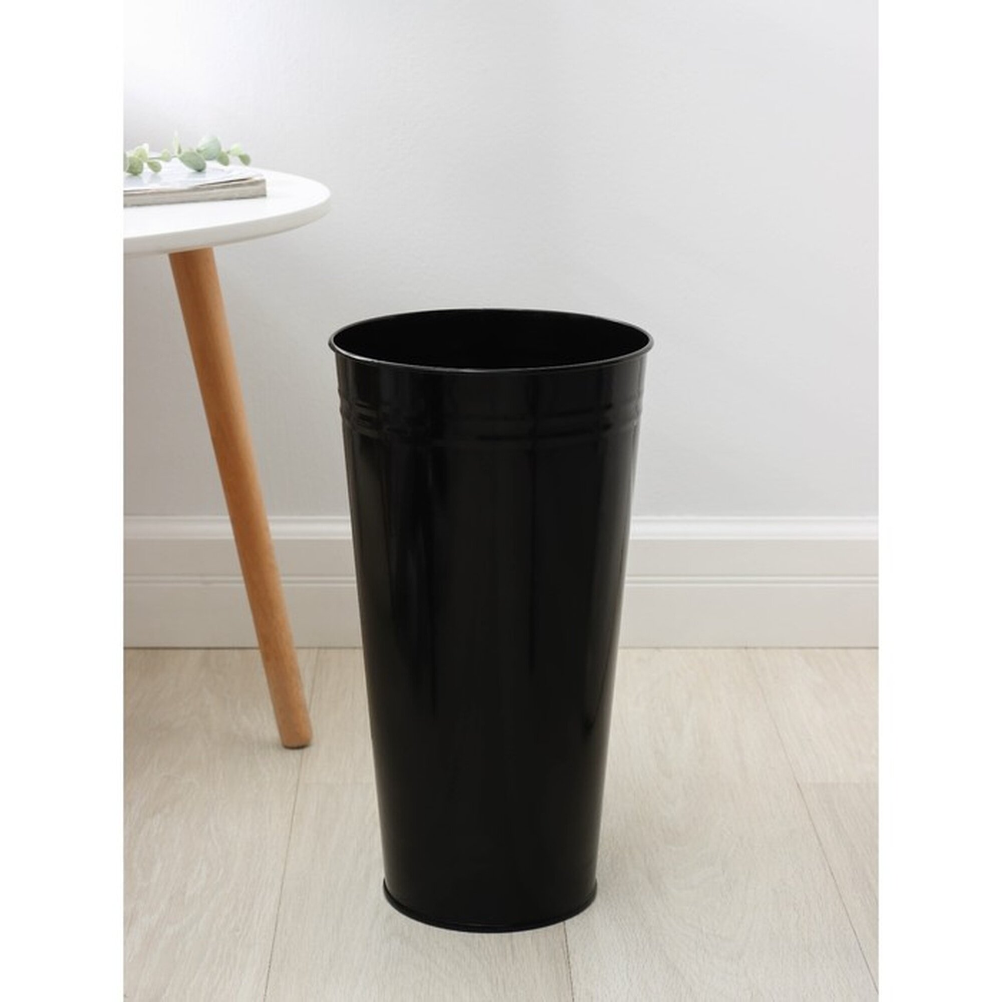 Товары для дома Вазон без ручек, 9 л, высота 39 см, цвет: чёрный