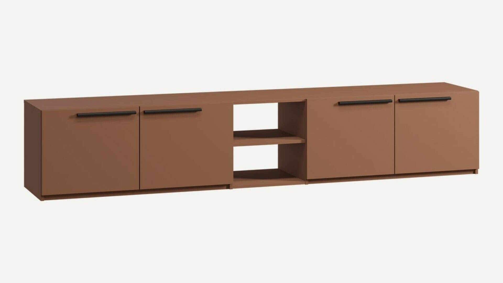 Тумба под телевизор напольная Divan.ru Кимбол-6 Терракотовый, 240*43*45 см, лдсп