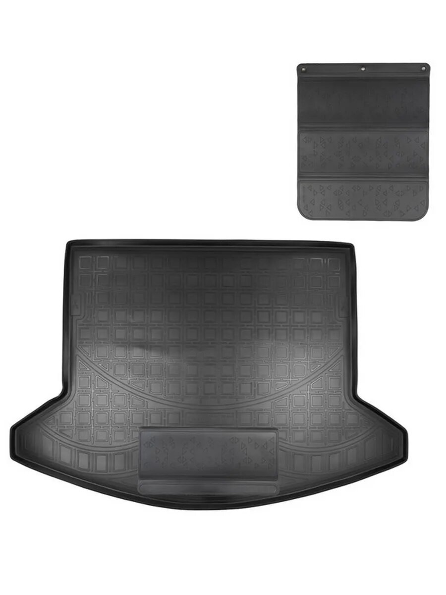 Коврик в багажник, с фартуком для Mazda CX-5 (17-21)
