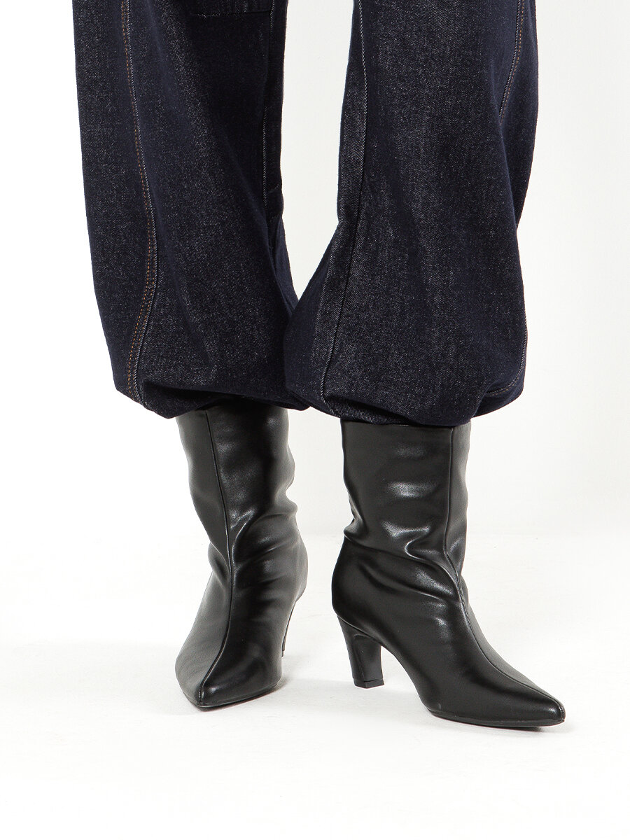 Ботильоны на низком каблуке демисезонные