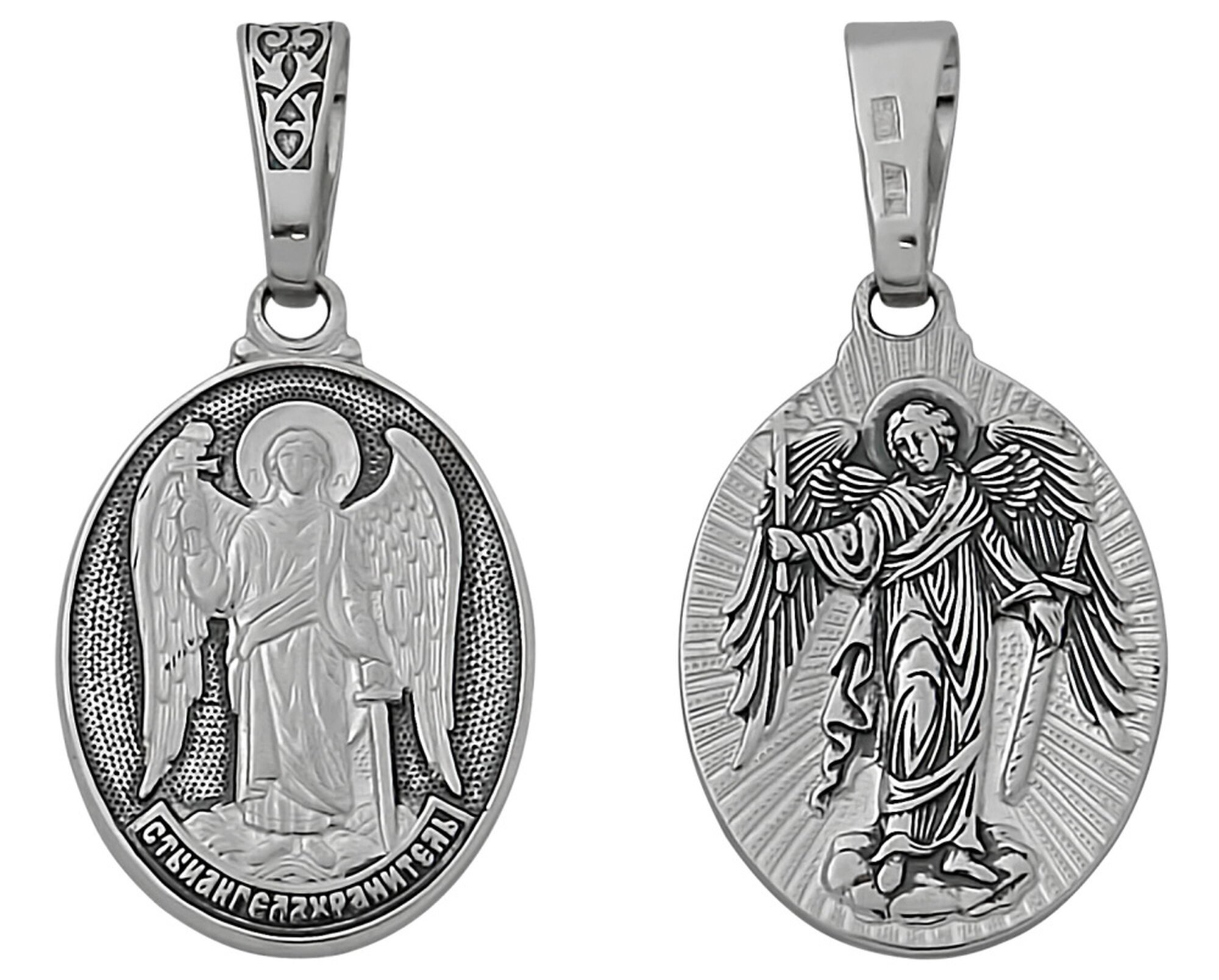 Иконка, серебро, 925 проба, чернение