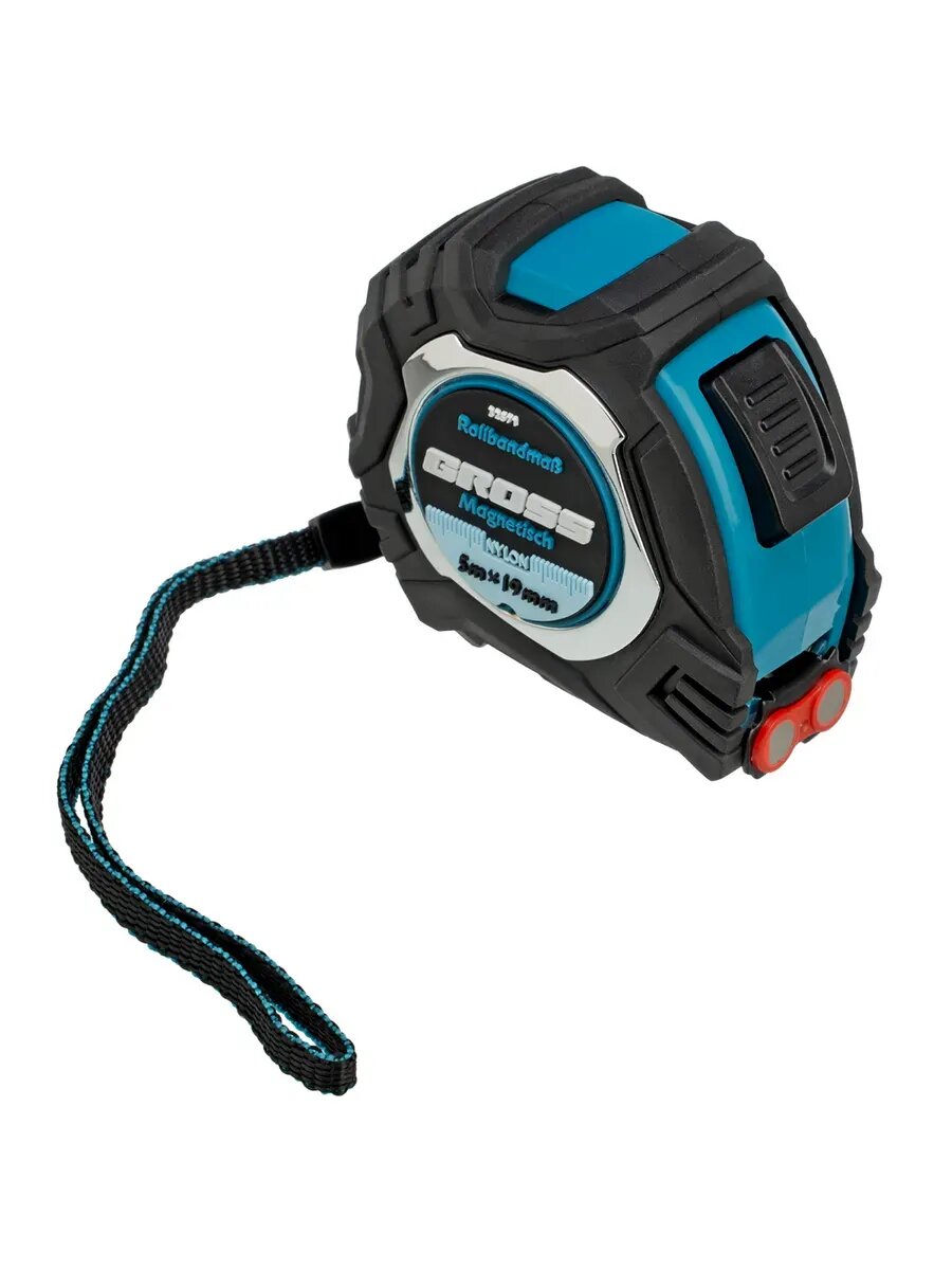 Рулетка строительная 5 м х 19 мм, магнит. зацеп, GROSS 32571