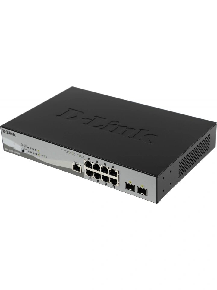 Коммутатор управляемый D-Link DGS-1210-10P/ME/B1A