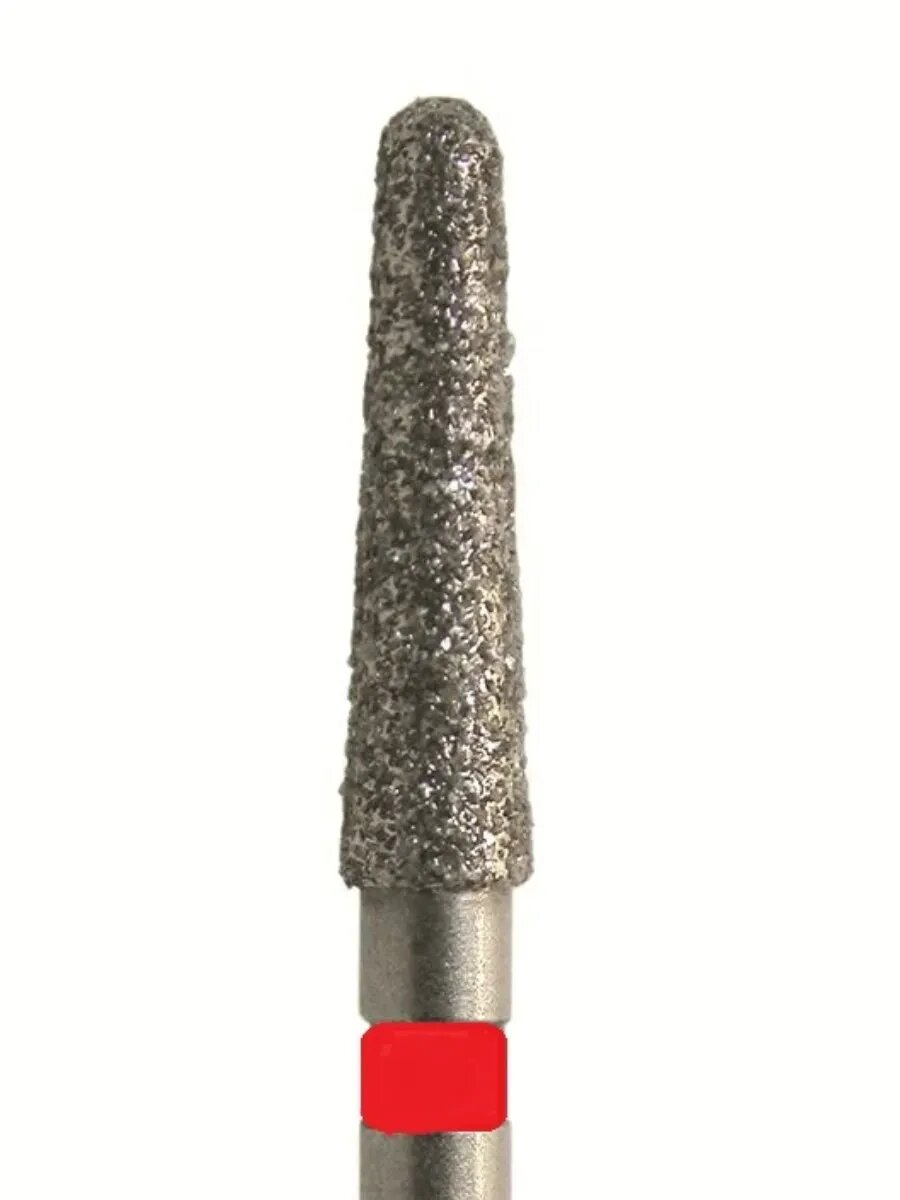 Бор алмазный 850F. FG.021, красный, 5 шт. Форма: конус