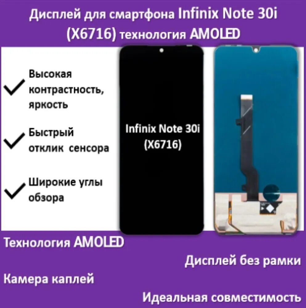 Дисплей для смартфона Infinix Note 30i (X6716), технология