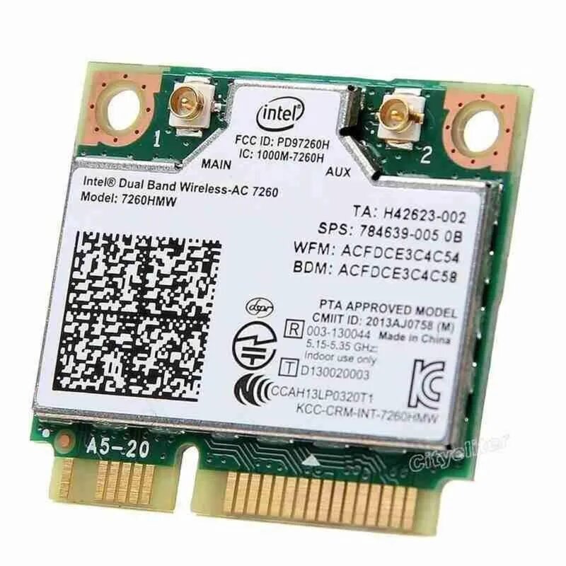 Беспроводная сетевая карта Intel 7260HMW Dual Band Wireless-AC 7260 Wi-Fi + Bluetooth