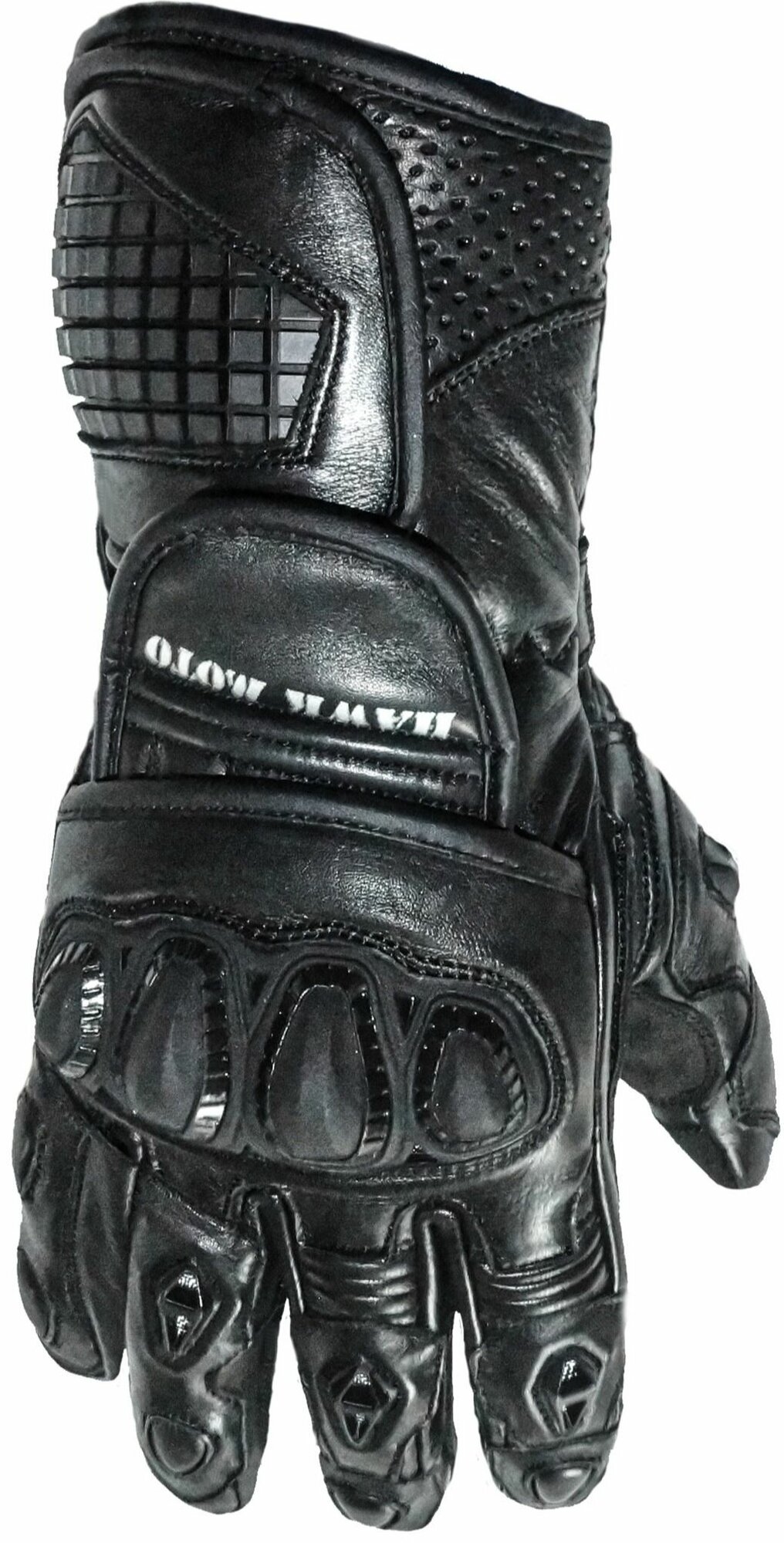 Мотоперчатки кожаные Hawk Moto Scorpion / Черный (S / Черный)