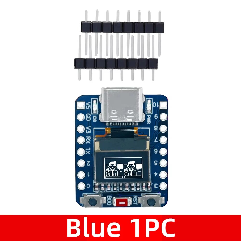 Модуль ESP32-C3 с OLED дисплеем blue 1PCS