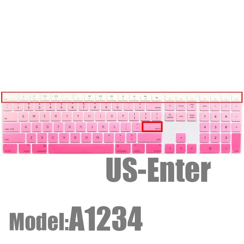 Силиконовый чехол для клавиатуры, защита для клавиатуры для Apple imac Magic Keyboard с цифровой клавиатурой A1843 MQ052LL/A MB110/B A1243