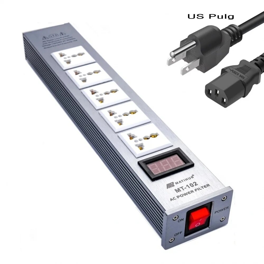 Фильтр питания Matihur MT-102 для Hi-Fi техники Silver US power line