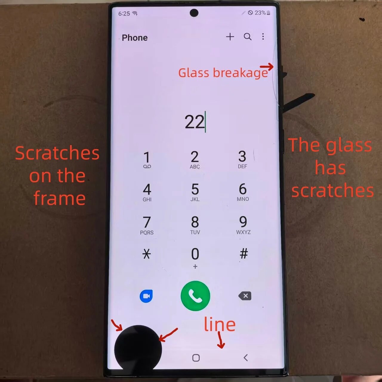 Супер Amoled с дефектами для Samsung Galaxy S22 Ultra 5G ЖК-дисплей SM-S908F S908U Замена дигитайзера сенсорного экрана в сборе