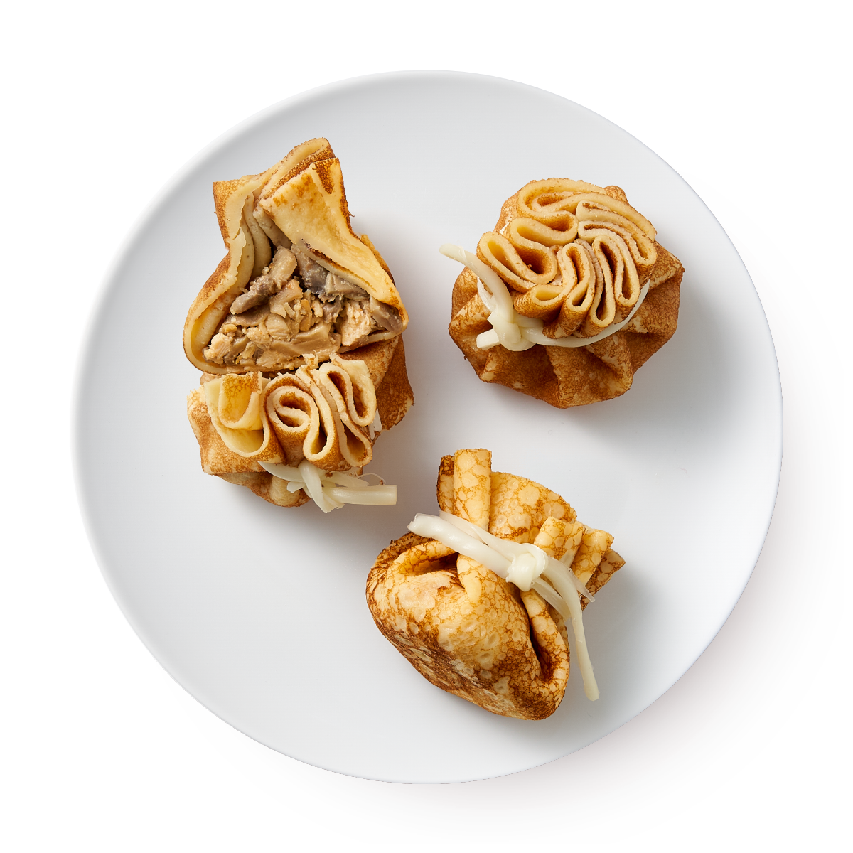 Блинчики с курицей и грибами «Кофе пью»