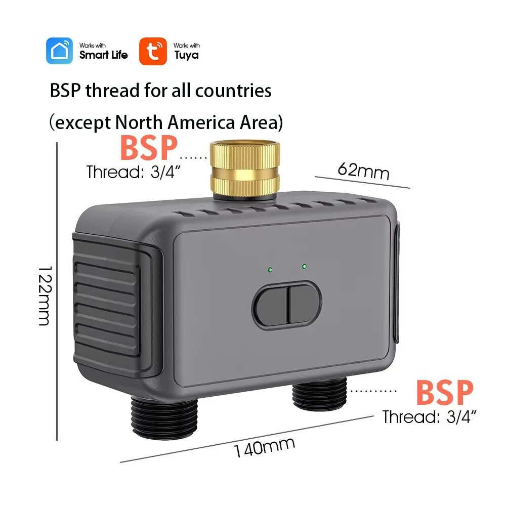 Tuya Smart WIFI Таймер Подачи Воды, BSP (EU UK AU Asia)