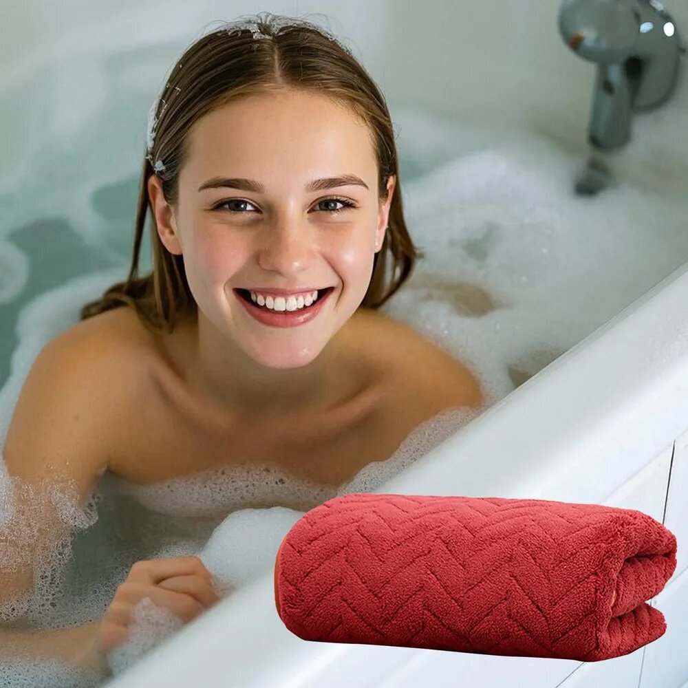 Снижение цен Полотенце банное Размер, см, Хлопок, 35x75 см, красный, 1 шт.