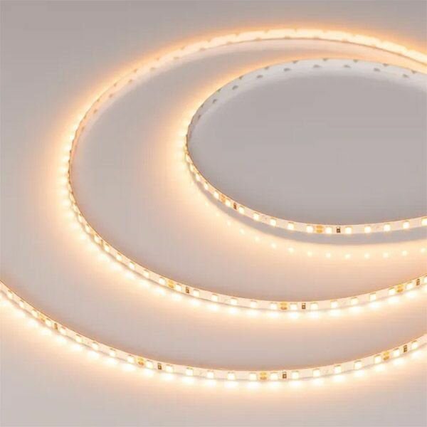 Светодиодная лента Белый теплый супер 2835 24V 9.6W/m 120Led/метр 018100(2) RT-A120 5мм 2400K LUX
