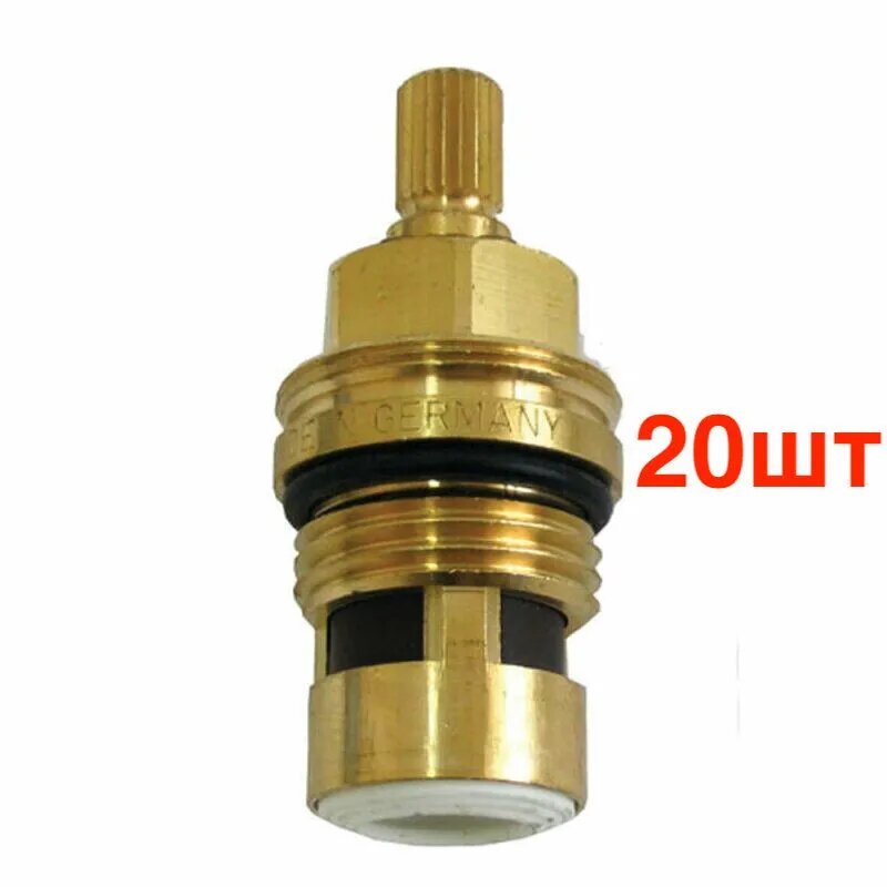 Кран-букса 1/2 20 шлицов универсальная керамическая для смесителя grohe, vidima (кранбукса) 20шт