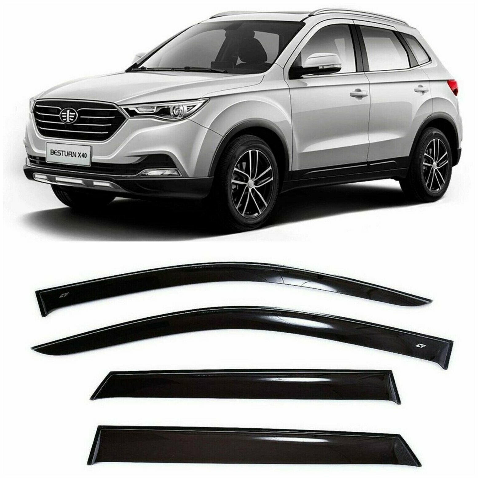 Дефлекторы для окон FAW BESTURN X40 2016-2022 кроссовер
