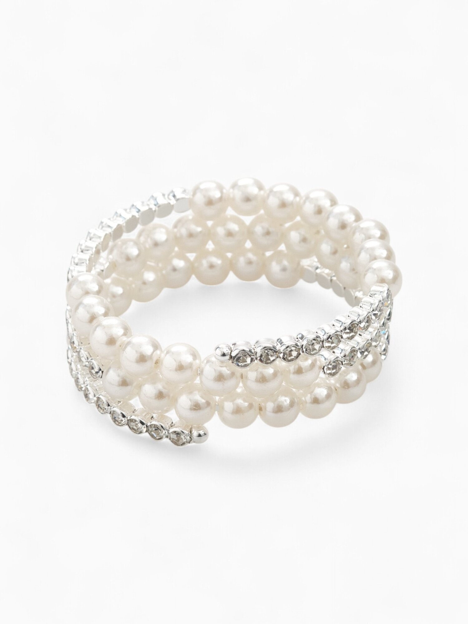 Незамкнутый браслет, стразы