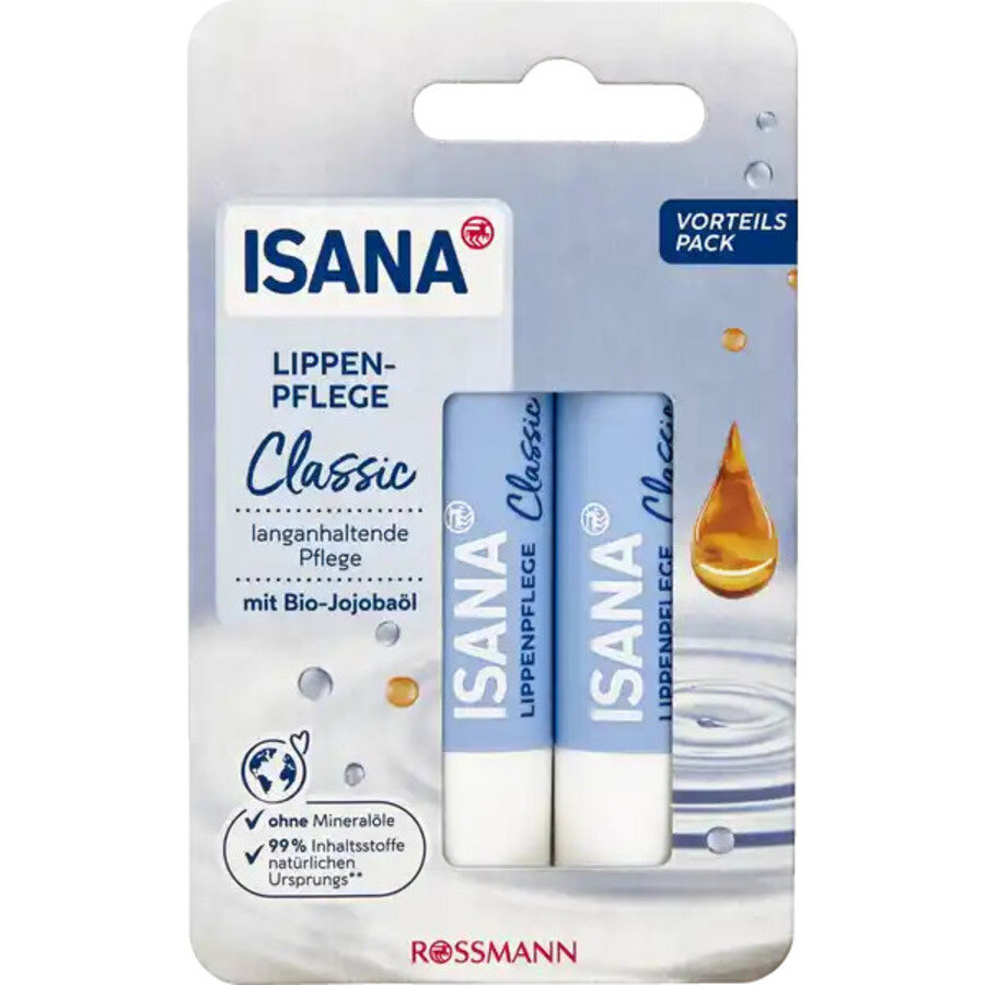 Набор для губ ISANA Duopack Classic, 9.6г, 1 набор, 2 шт.