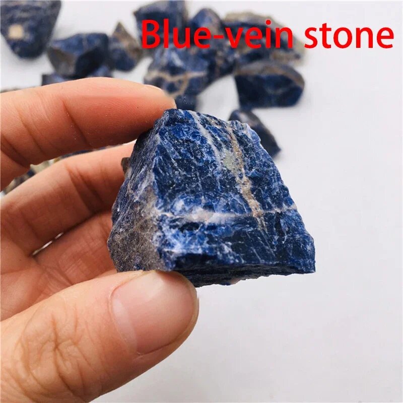 Необработанный синий Blue Vein Stone кристалл