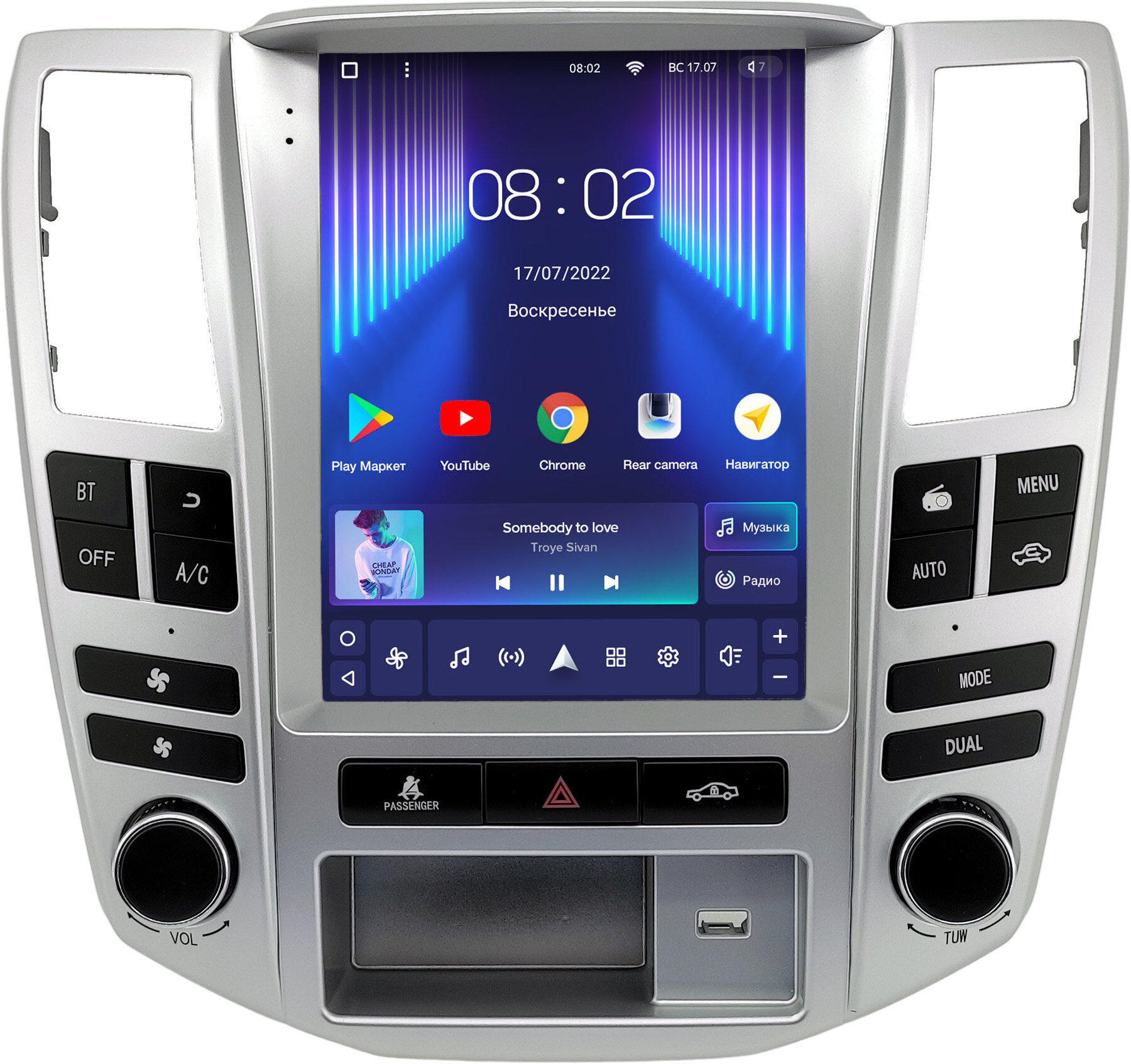 Штатная магнитола Lexus RX 300, RX 330, RX 350, RX 400h 2003-2009 (LZ) Teyes TPRO 2 DS (Tesla) 9.7" 4/64 RM-1312-152 Android 10 (4G-SIM, DSP, QLed)