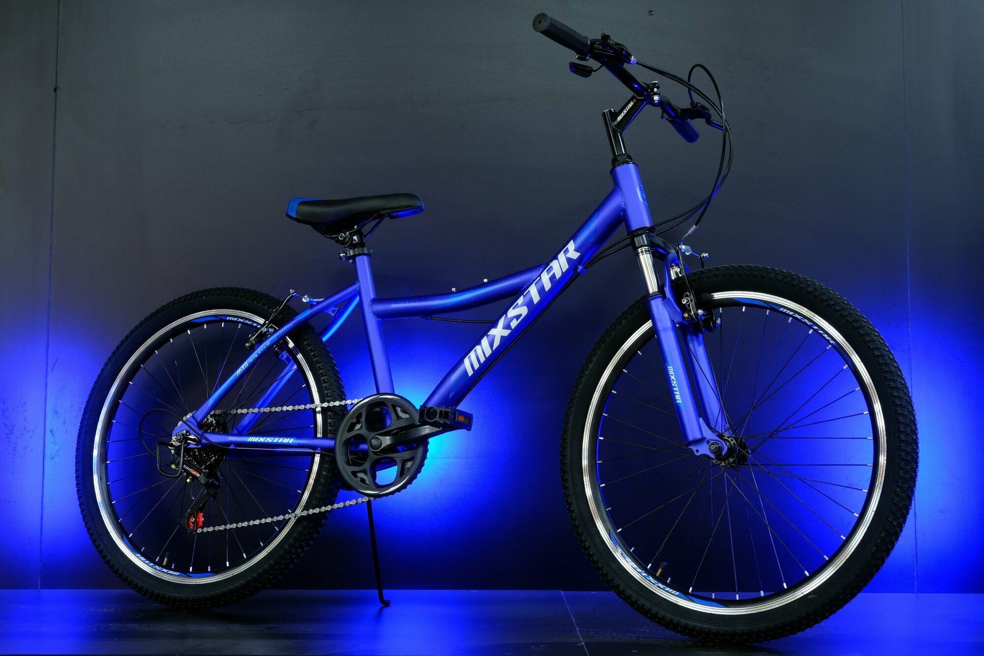 Велосипед подростковый MIXSTAR Soft 24 Синий под рост 135-150 см.