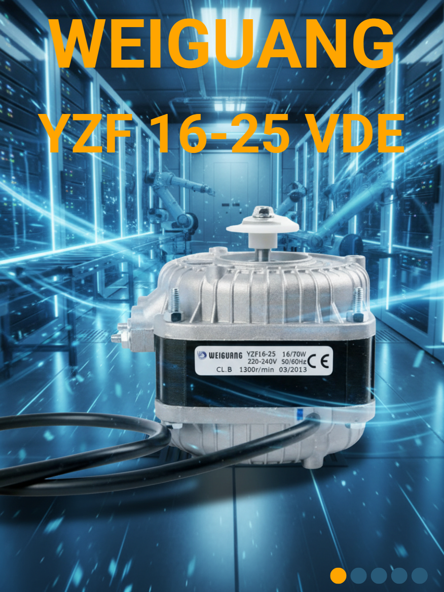 Электромотор Weiguang YZF 16-25 VDE, микродвигатель вентилятора