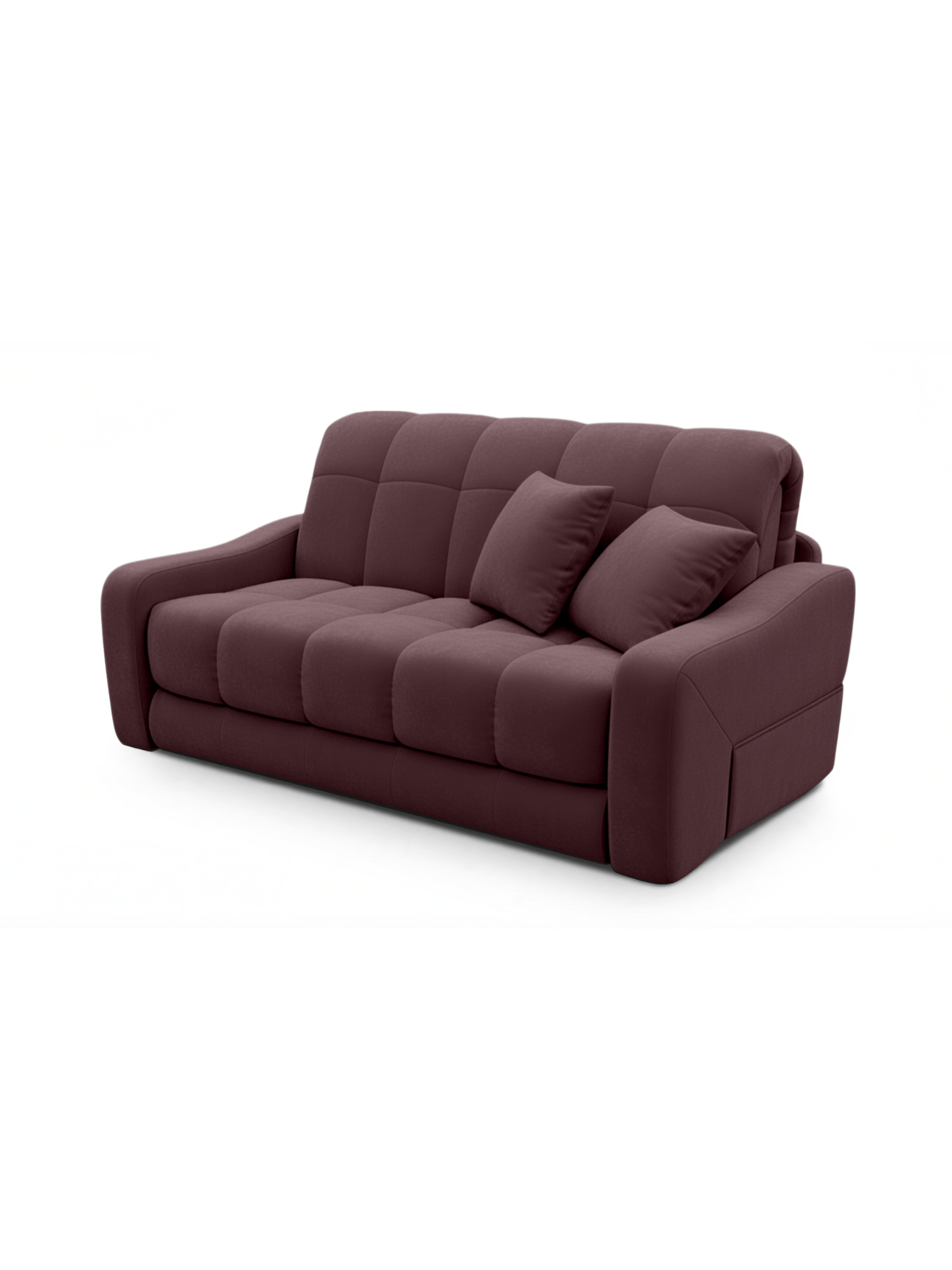 Диван Стелла Лайт Velutto 15 NOW 154x105x88 см, бордовый Велютто, аккордеон Дом мебели для вас