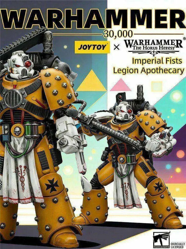 GAEA JOYTOY Warhammer 30K Imperial Fists Legion Apothecary Подвижная фигурка 1/18 nодаpок коллекция игрушек