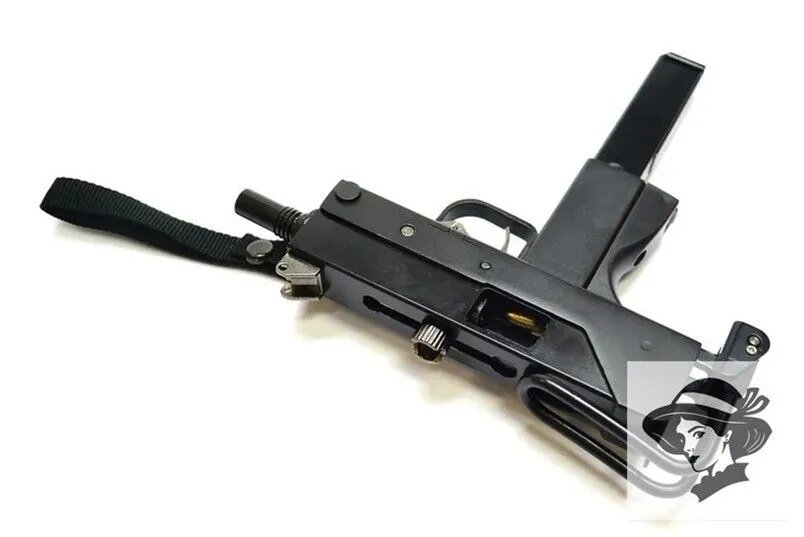 Модель Ingram MAC 10 масштаб 1/2 сборная модель из металла, черного цвета — фото 1
