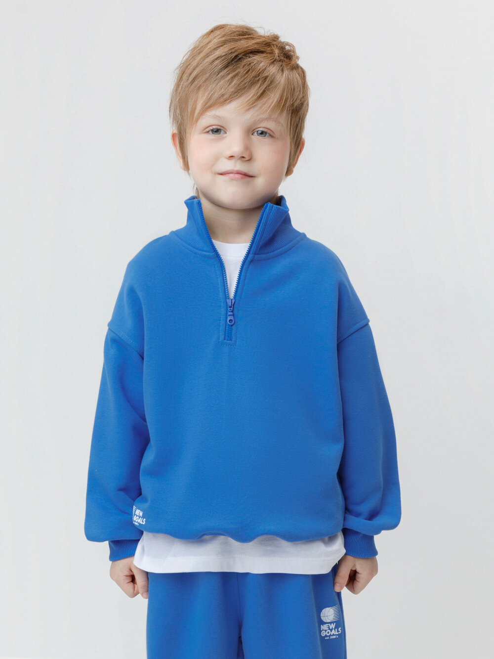 Джемпер детский на молнии, хлопок